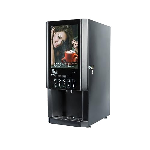 ECORTE Coffee Vending Machine Commercial Coffee Maker Instant Coffee Machine Full-automatic Cold Hot Beverage Dispenser (Color : Common Style 110V)