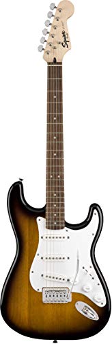 Fender Squier Stratocaster - Sunburst Bundle with Frontman 10G Amp, Gig Bag, Instrument Cable, Strap, Picks, Fender Play Online Lessons, Instructional Book, and Austin Bazaar Instructional DVD