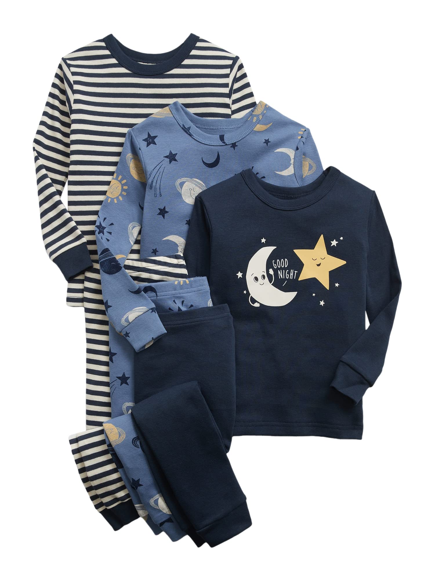 GAP unisex baby Set and Toddler Pajama Bottoms, Night Shadow, 2T US