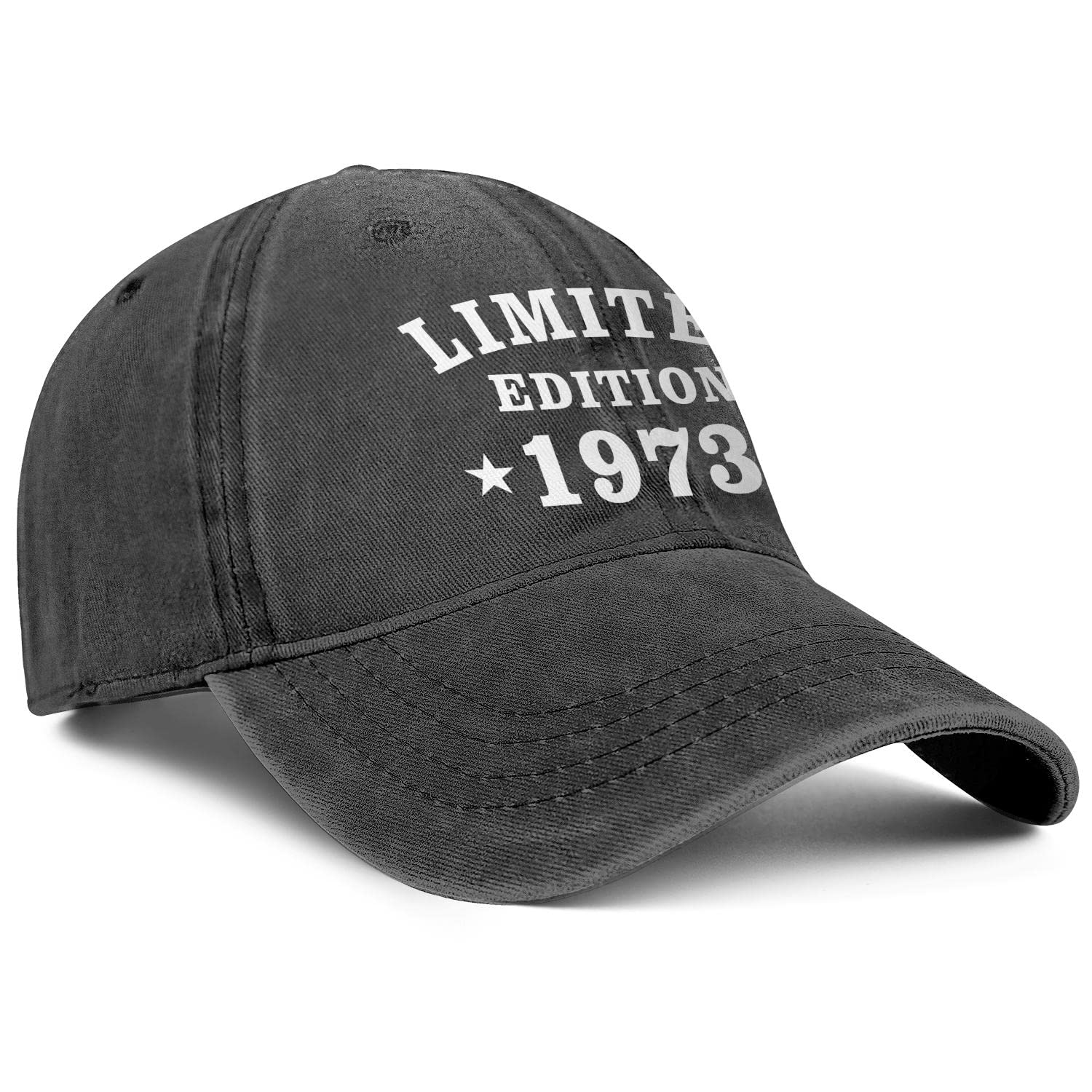 IORTY RTTY 51th Birthday Gifts for Men Women Hat Baseball Cap Black Limited Edition 1973