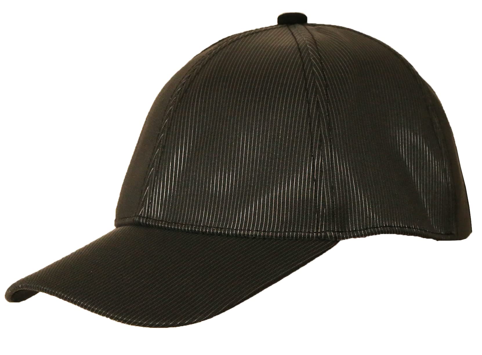 HUNRUY Hip Hop Luminous LED Baseball Cap Hats For Christmas Rave with 7 Colors Light USB Charging (Black)