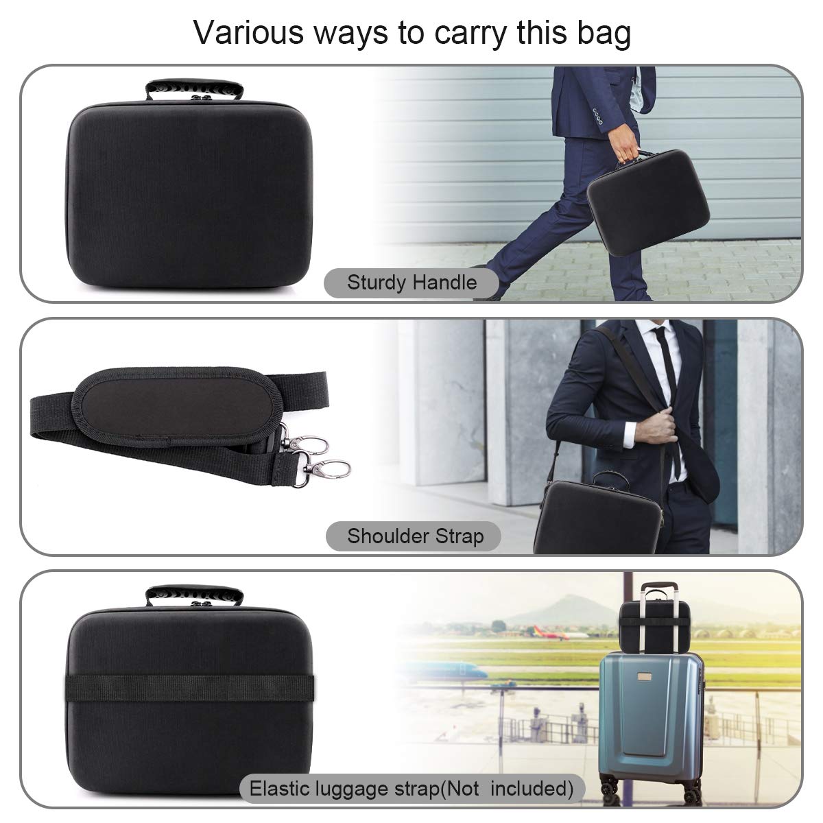 Fenggor Carrying Case for Oculus Quest VR Gaming Headset and Touch Controllers Accessories Portable Hard Shell Travel Protective Storage Case Bag includes Multiple Oculus Quest Accessories