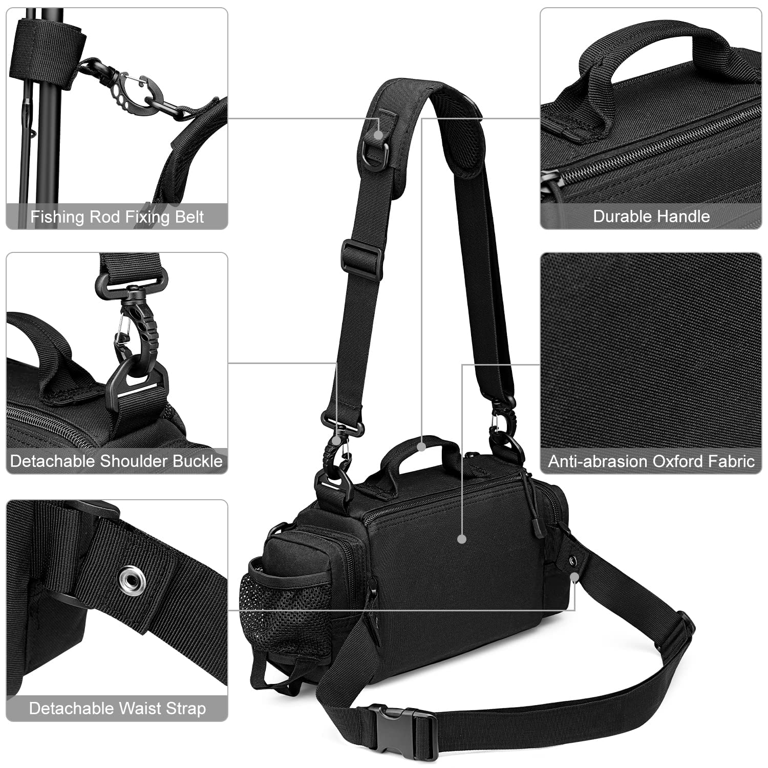 G4Free Outdoor Tactical Backpack Sling Fishing Tackle Bag