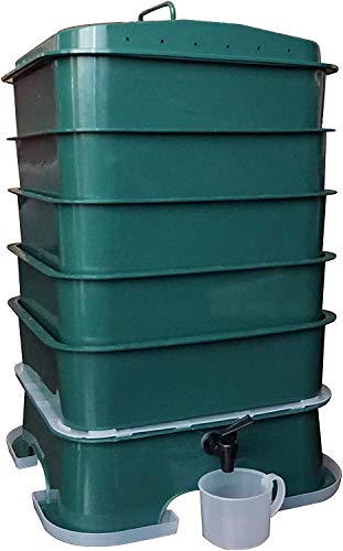 VermiHut Plus 5-Tray Worm Compost Bin β Easy Setup and Sustainable Design
