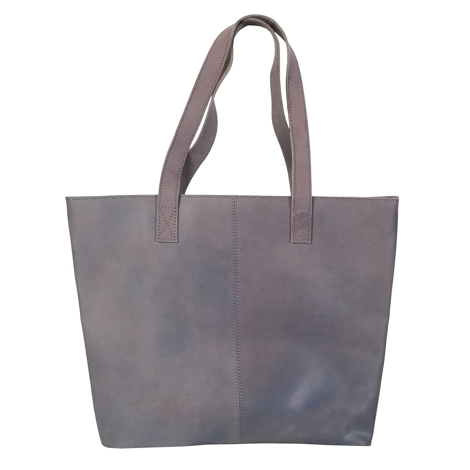FLORIANA Genuine Leather Purse Large Leather Tote Bag Women's Shoulder Bag - Stone