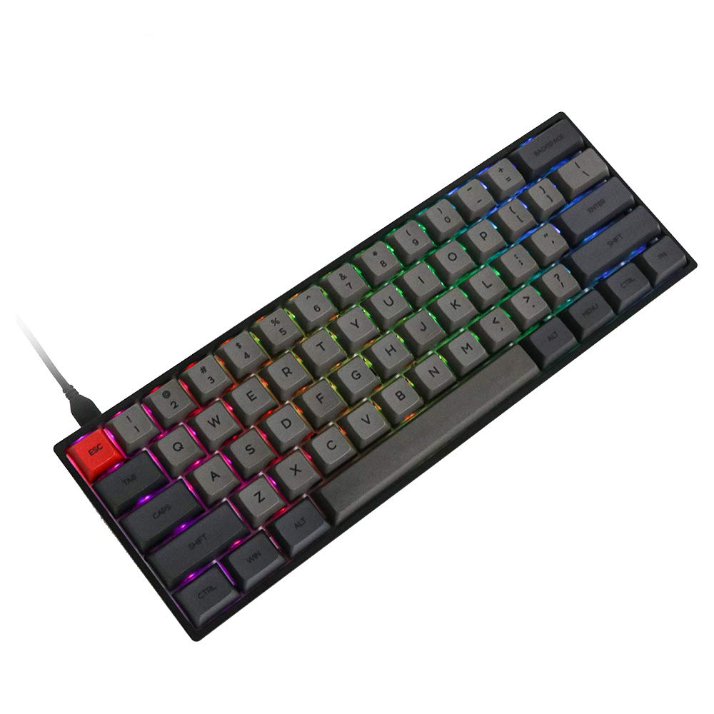 EPOMAKER SK61S 61 Keys Bluetooth 5.1 Hot Swappable Mechanical Keyboard with RGB Backlit, NKRO, water-resistant, Type-C Cable for Win/Mac/Gaming (Gateron Optical Blue, Black)