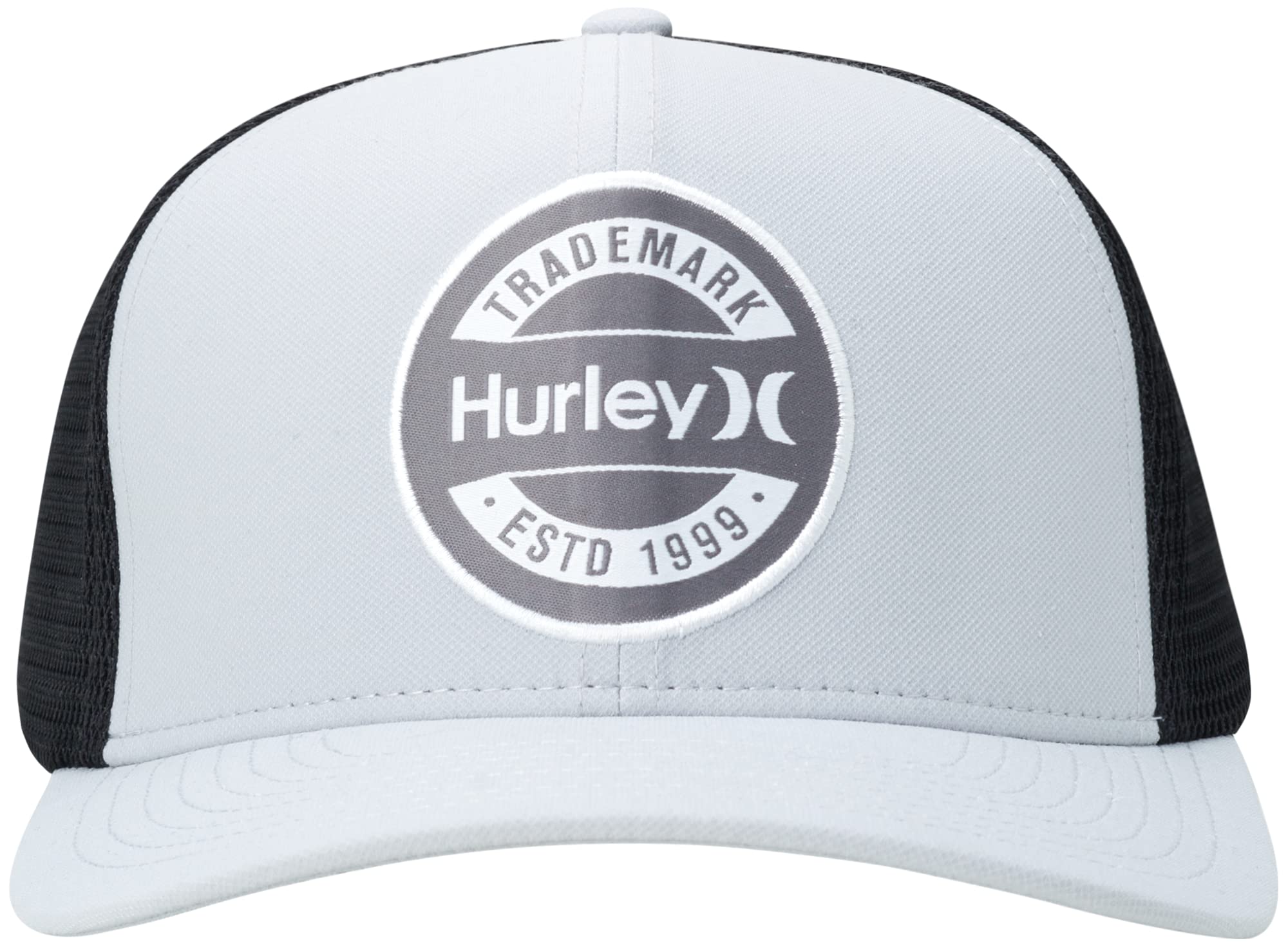 Hurley Men's Cap - H2O DRI Charter Snap Back Trucker Hat, Size One Size, Wolf Grey