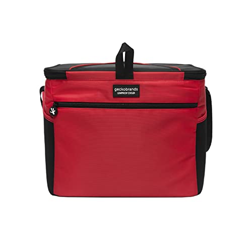 geckobrands Large Removable Hardliner Tote Cooler β Holds Up to 24 Cans or 15 Bottles, 5 Pockets/2 Neoprene, Easy Access Lid