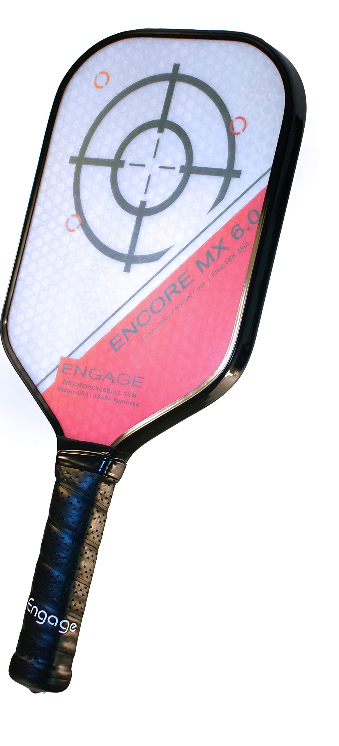 Engage Pickleball Encore MX 6.0 | Standard Weight 7.9-8.3 | Red | Grip 4 1/4