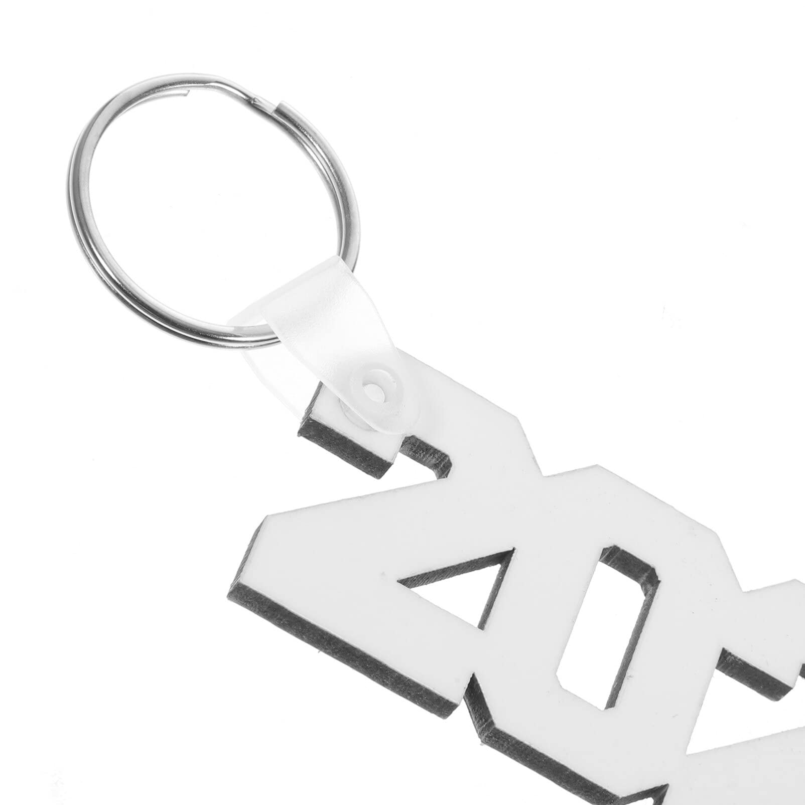 EXCEART Sublimation Keychains 12Pcs 2024 Sublimation Keychain Blanks Heat Transfer MDF DIY Blank Keychain with Key Rings for Mom Dad Present Making Sublimation Blank Keychains