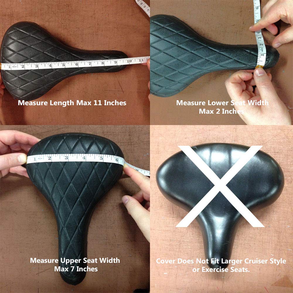 Engel Worldwide Sheepskin Bicycle Seat Cover (Blue) - Snug Fit