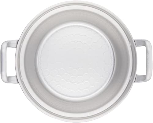 Hokuriku Aluminum Stepped Pot with Wooden Lid, Mansaden, 7.3 inches (18.5 cm), For Gas Fire, Made in Japan