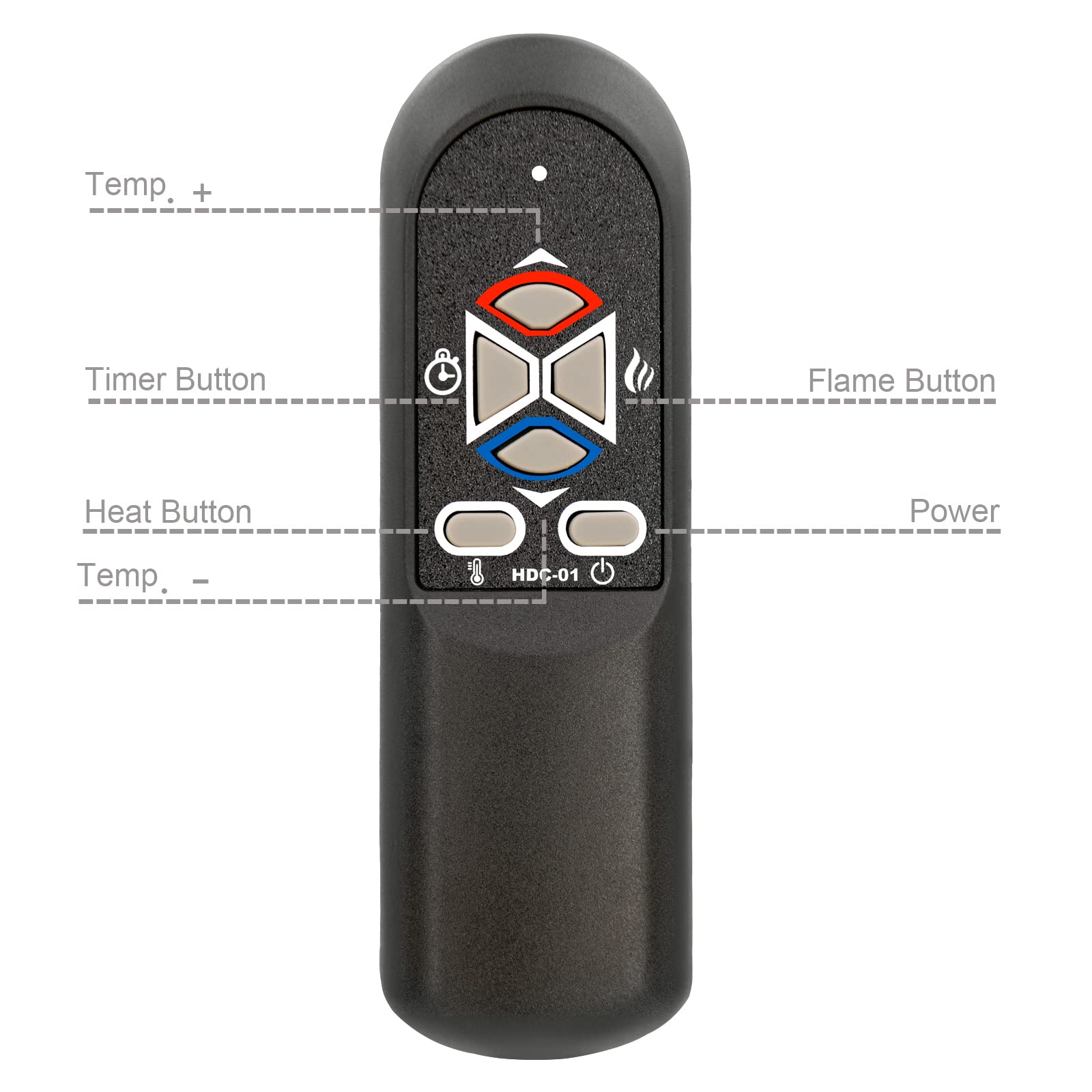GENGQIANSI Replacement for Home Decorators Collection Electric Fireplace Heater Remote Control WH100-23I2D-R WH100-26I2D-R 205975812 WSFP59ECHD-1 207000440 207000474 207000442 1001803998