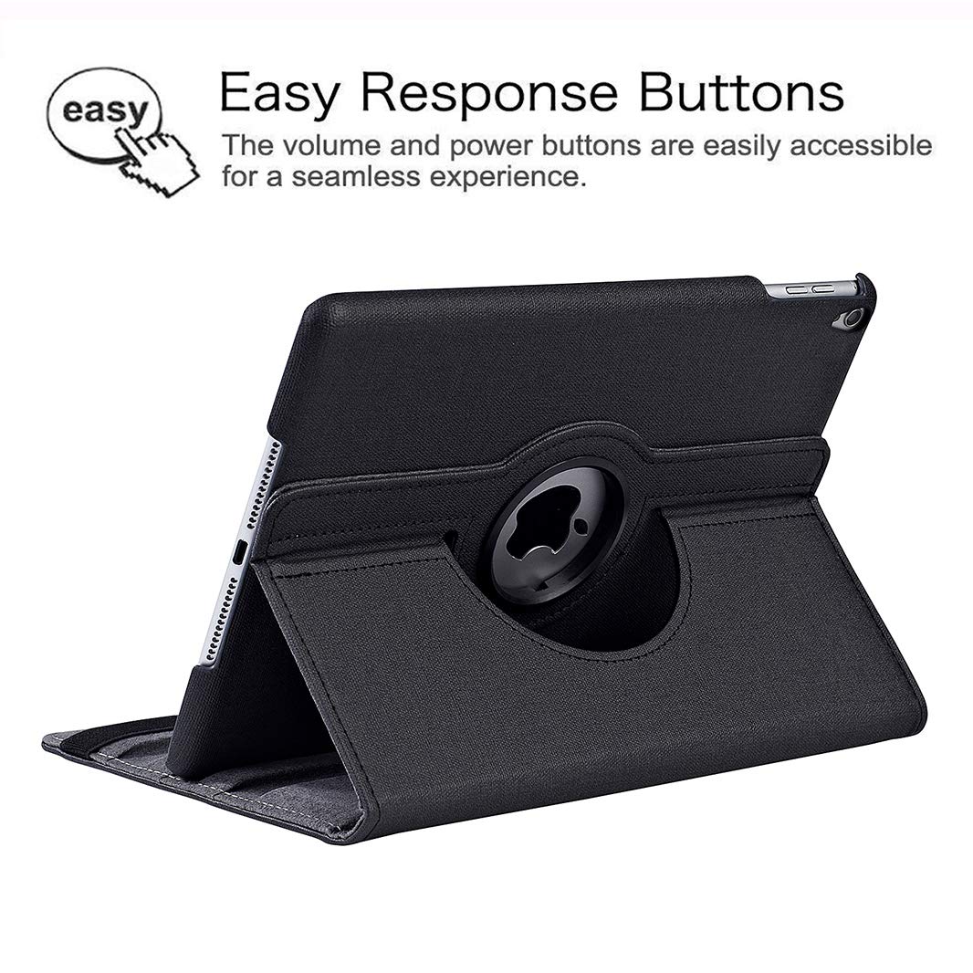 LXS Rotating Case for iPad 10.2" 9th Generation 2021/ 8th Generation 2020 / 7th Gen 2019-360 Degree Rotating Multi-Angle Viewing Folio Stand Cases with Auto Wake/Sleep (Green Flower)