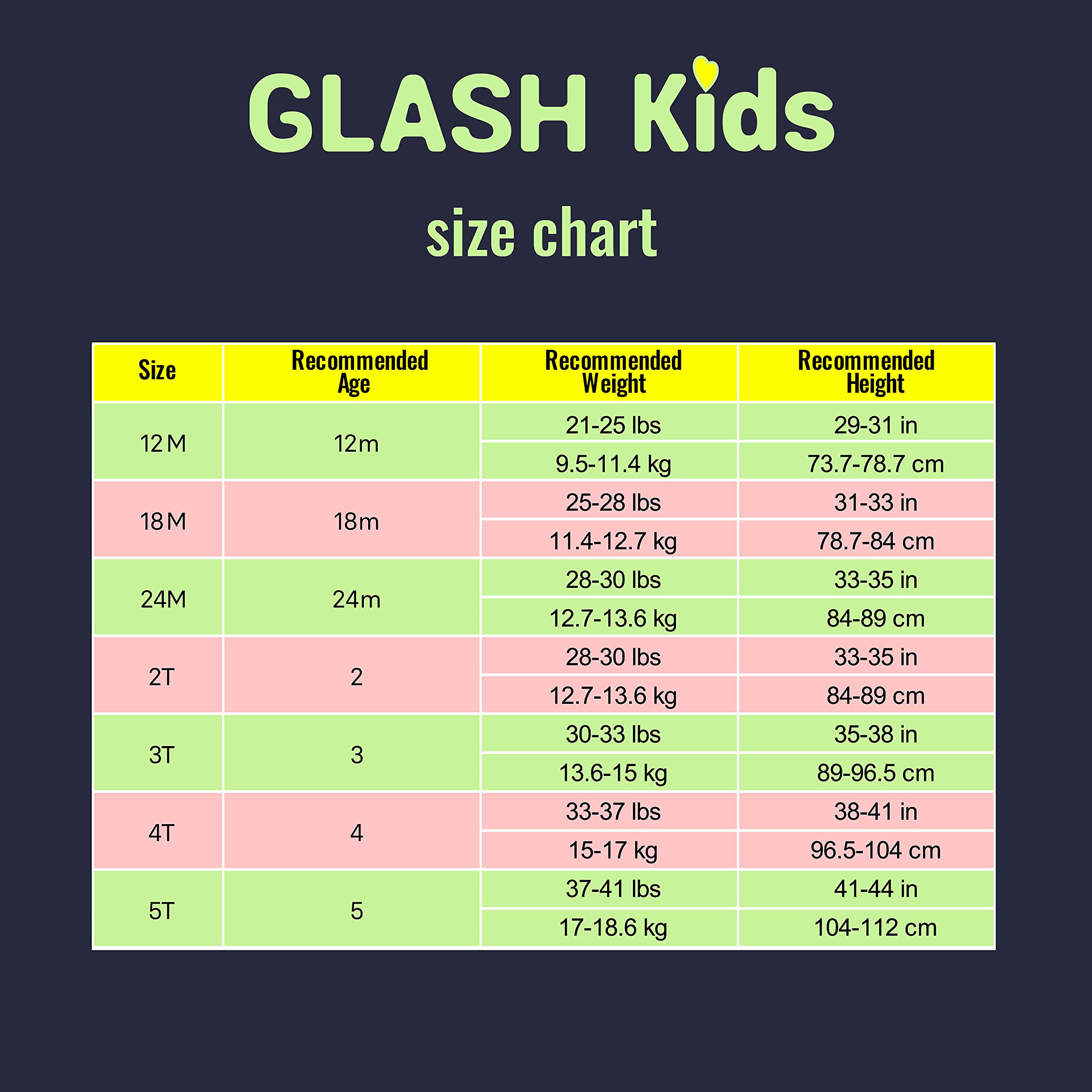 GLASH Kids Toddler and Baby Girls 4-Pack Organic Cotton Ribbed Pants, Stripe, Size 3T