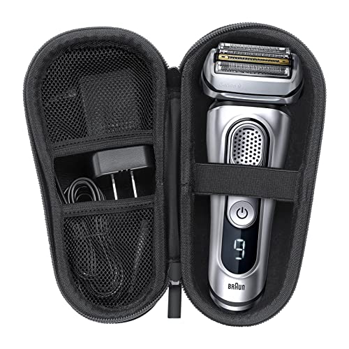 Simfree Shaver case,Shaver case for travel,Travel Case for shaver,Razor Case,Razor Case travel, Razor case men, EVA hard Razor case for travel, Hard Carrying Case for Trimmer and Razor Shaver (Black)