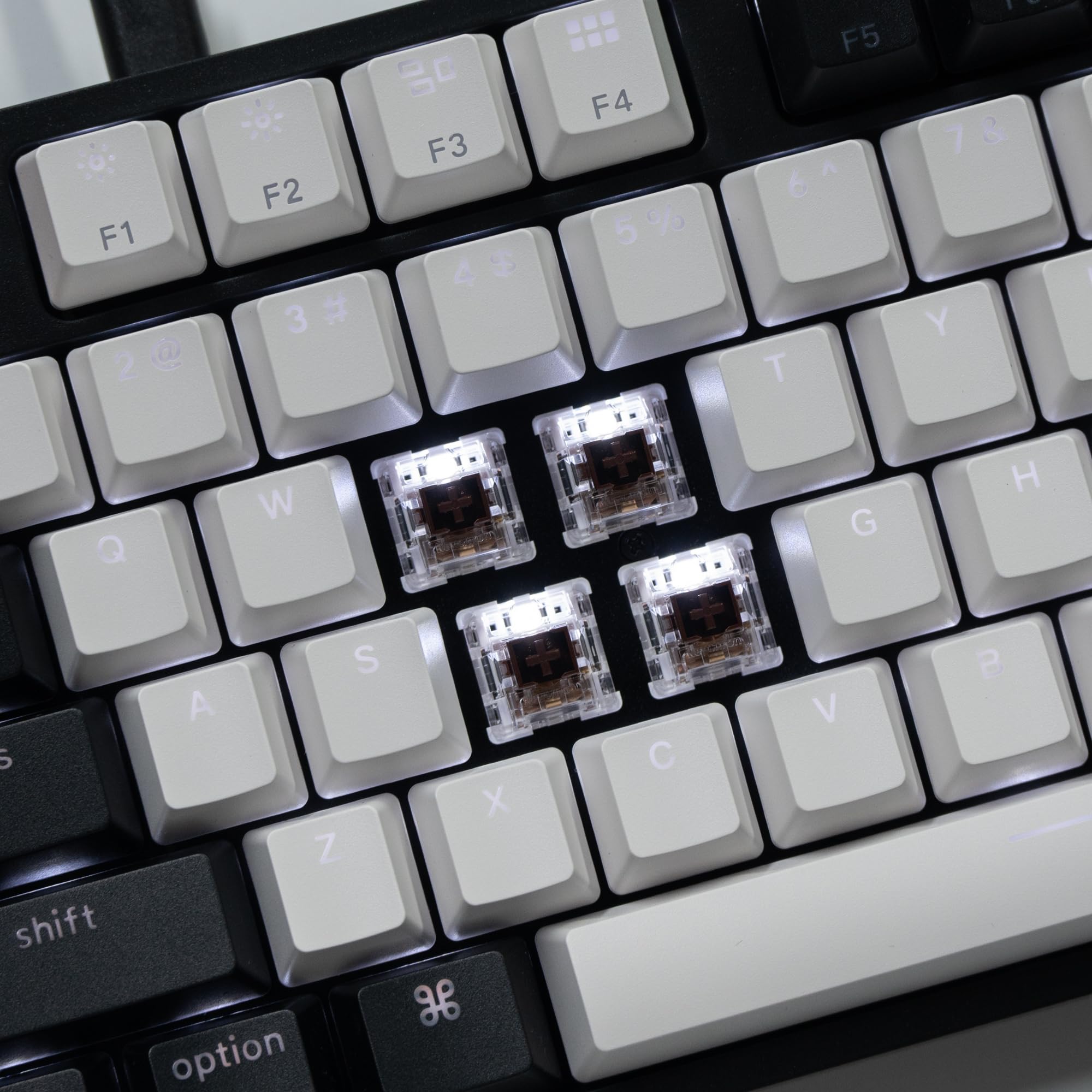 Keychron C2 Full Size 104 Keys Wired Mechanical Gaming Keyboard for Mac Layout, K Pro Brown Switch/White LED Backlight/Double Shot ABS Keycaps/USB C Computer Keyboard for Windows Laptop
