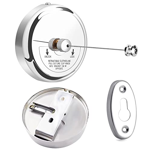 Retractable Clothesline Adjustable Laundry String Line SUS304 Stainless Steel Clothes Dryer Hotel Style Heavy Duty Clothes Line Dryer
