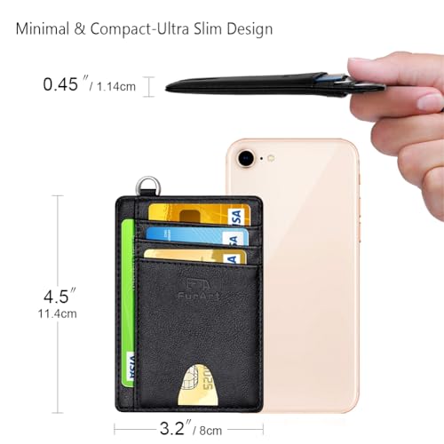 FurArt Slim Minimalist Wallet, Front Pocket Wallets, RFID Blocking, Credit Card Holder for Men & Women