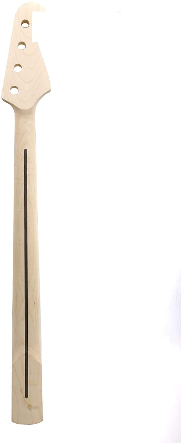 Electric Guitar Bass Neck 22 fret 34 Inch Maple Rosewood Fretboard Bolt On Heel 4 string