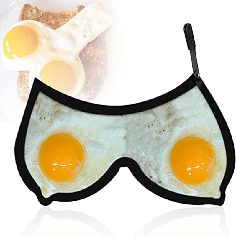 GUAGLL 2PCS Funny Egg Pancake Cooking Tool,Stainless Steel DIY Kitchen Egg Fried Mould with Handle (Shape A+B)