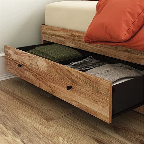 Sauder Cannery Bridge Twin Mate's Bed in Sindoori Mango, Sindoori Mango Finish
