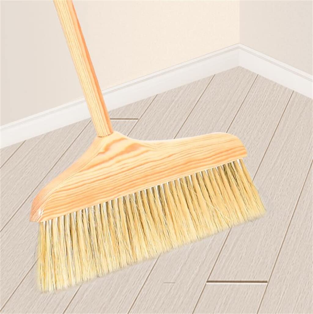 LYSLDH Sweeping Broom, Pig Bristles, Broom And Dustpan Set, Household Wiper, Broom Combination, Soft Hair Broom