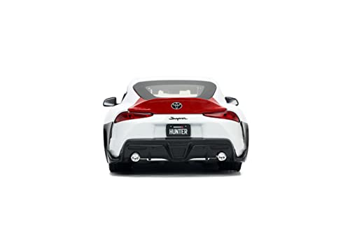Robotech 1:24 2020 Toyota Supra Die-cast Car & 2.75" Rick Hunter Figure, Toys for Kids and Adults