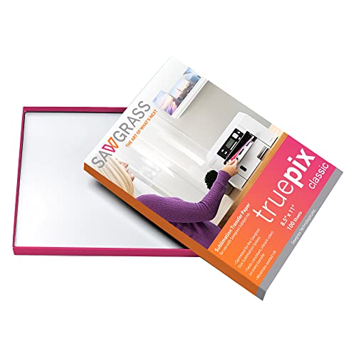 Sawgrass Easysubli Inks SG500 & SG1000 4 Pack with 100 Sheets of Premium Sublimation Paper & Designs