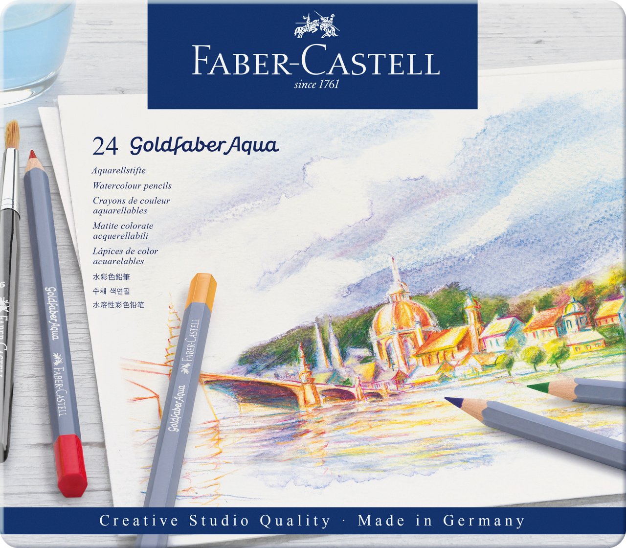 Faber-Castell Creative Studio Goldfaber Watercolor Pencils (24 Count)