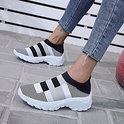 FASDNENDYS Mesh Mixed Runing Color Shoes Women Sports Shoes Outdoor Breathable Women's Water Solid Black
