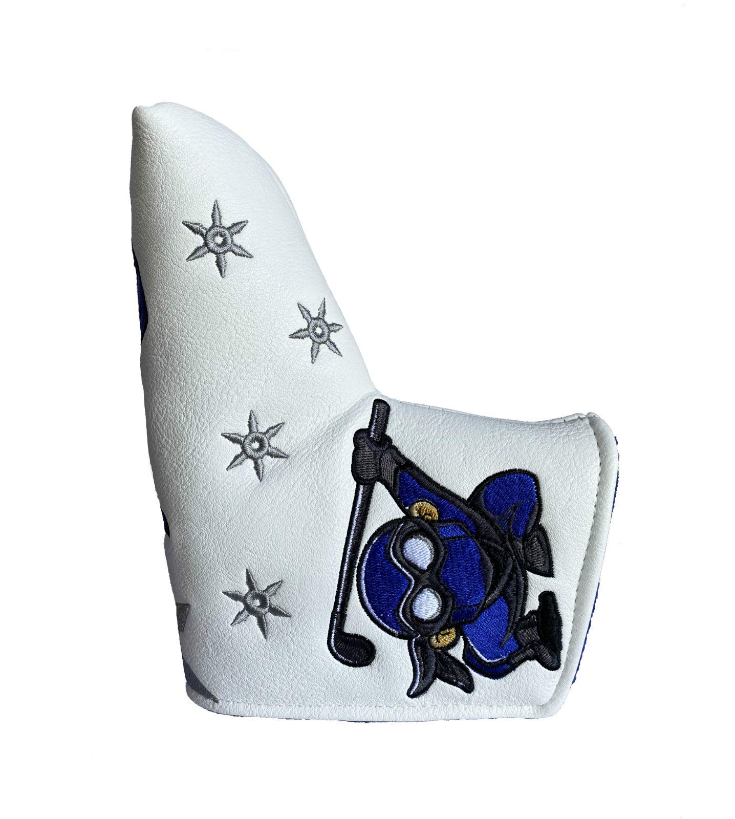 Golf Blade Putter Cover Headcover Magnetic Synthetic Leather Club Protector for Scotty Cameron Odyssey Blade Taylormade (Ninja Blue)