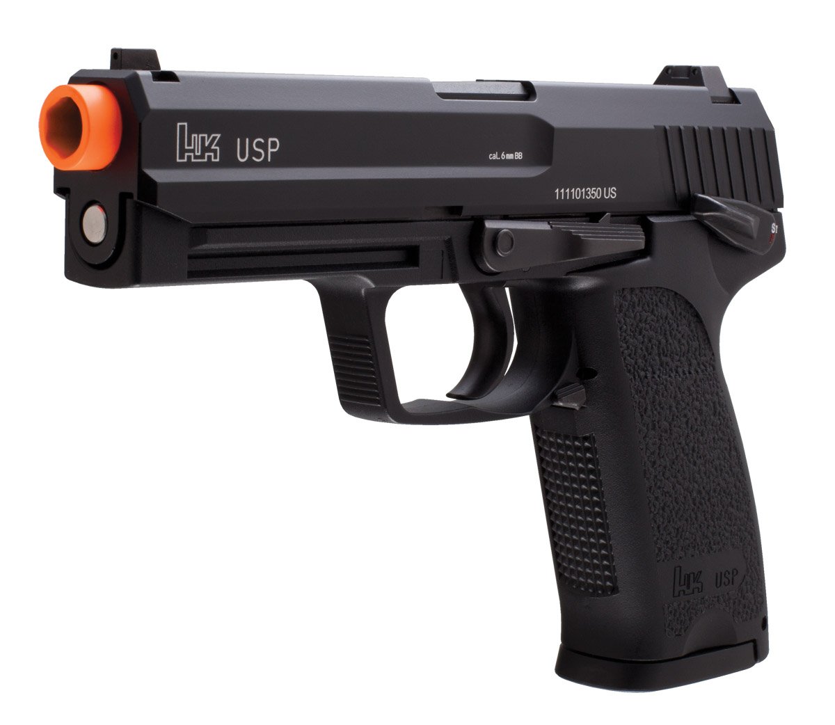 Elite Force HK Heckler & Koch USP GBB Blowback 6mm BB Pistol Airsoft Gun, Black, HK USP GBB Full Size, One Size, 2275002