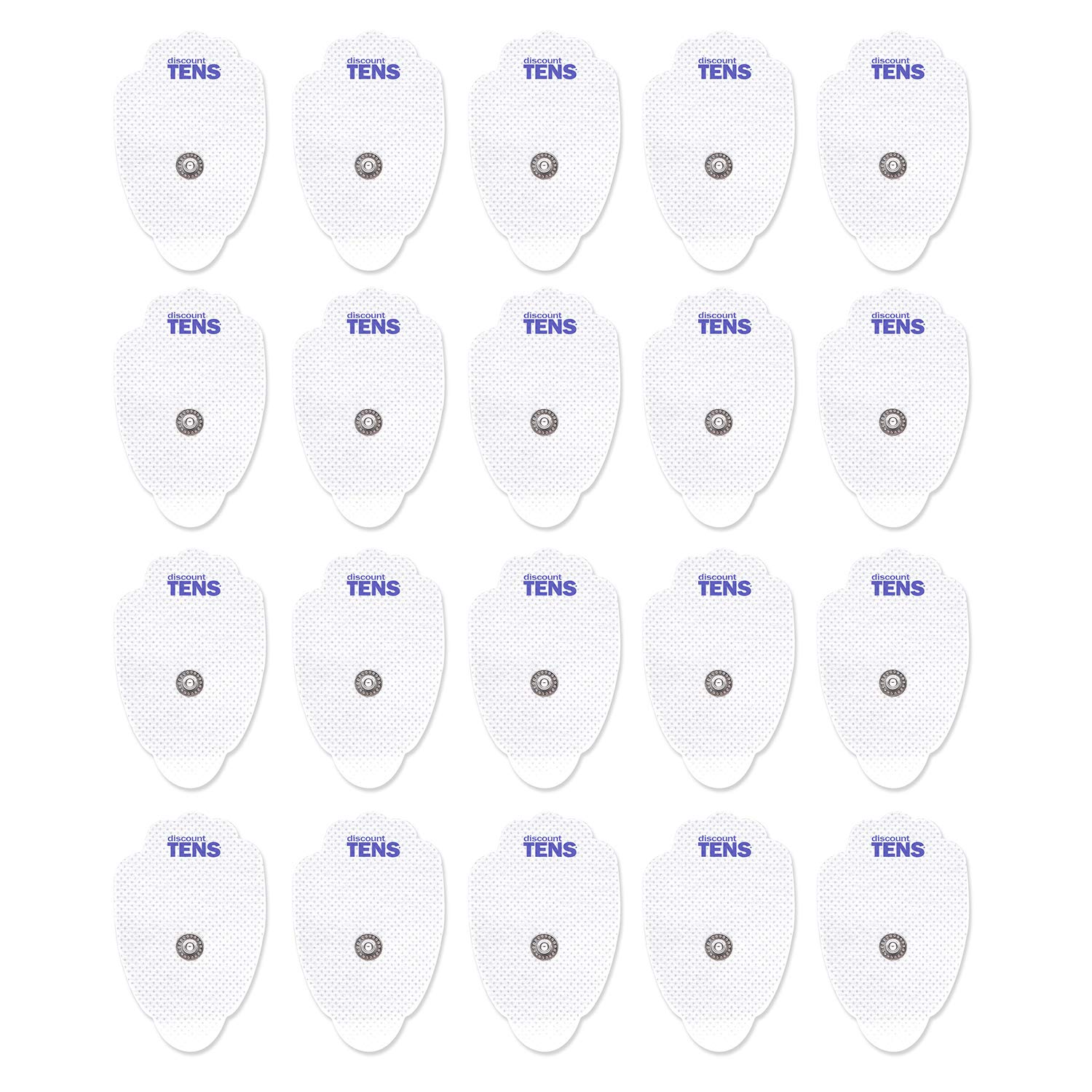 TENS Electrodes, Premium Quality Large Replacement Pads for TENS Units, Snap TENS Unit Electrodes, Discount TENS Brand (10 Pair (20 Electrodes))