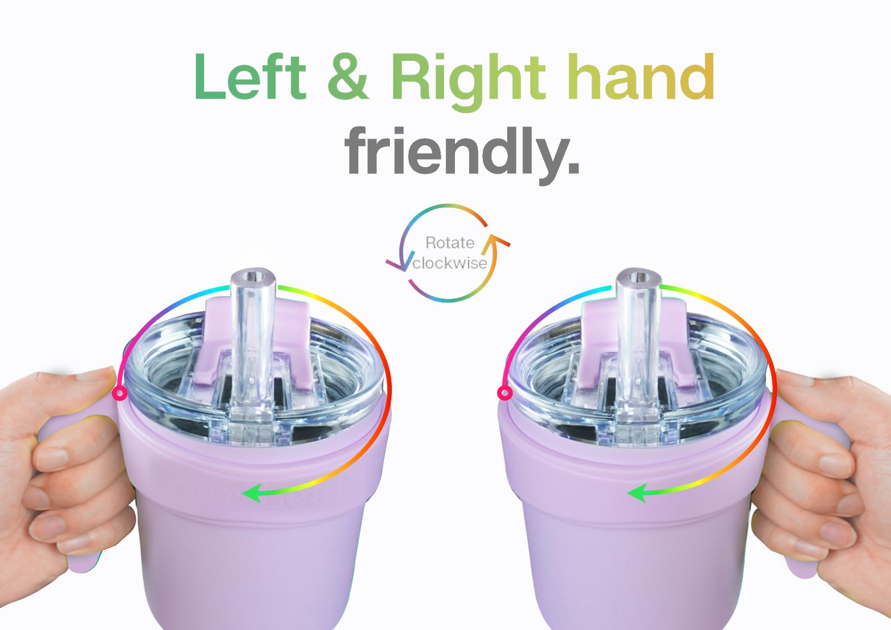 Four Leaf TrustyMate β 100% Leak Proof 40 Oz Tumbler with Handle and Built-In Straw Lid β Insulated Leak Proof Stainless Steel Tumbler