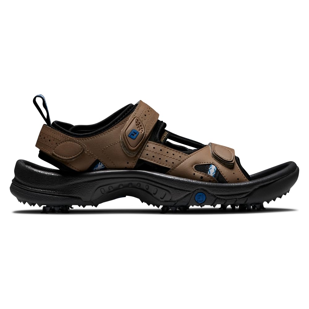 FootJoy Men's Golf Sandals Shoes, Dark Taupe, 9