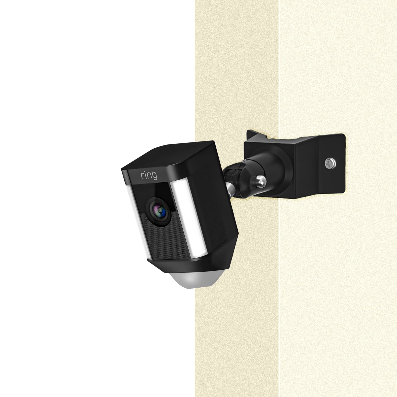 Koroao Wall Corner Mount for Ring Spotlight Cam Battery and Stick Up Camera,Solar Panel,Super Solar Panel,Compatible with Other Cameras with 1/4 Screw Mount (Black)