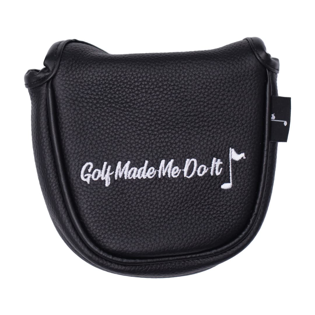 Golf Made Me Do It Golf Melody Blade Putter Cover (Black/White)