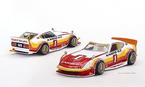 MINI GT Datsun KAIDO Fairlady Z Kaido GT V1#1 Red with White (Designed by Jun Imai) Kaido House Special 1/64 Diecast Model Car KHMG029