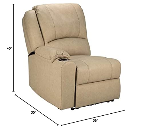 Thomas Payne Right Hand Recliner - Seismic Series (Grantland Doeskin) 30" x 38" x 40"