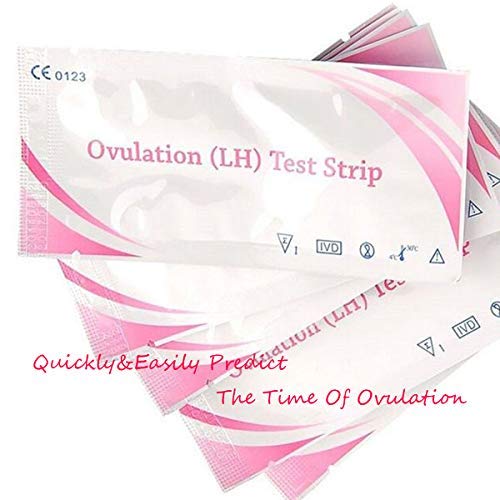 EOPER Ovulation Test Strips, 50 Pieces Private LH Ovulation Test Strips Sticks Fertility Tests Predictor High Sensitivity Result for Women Home Testing