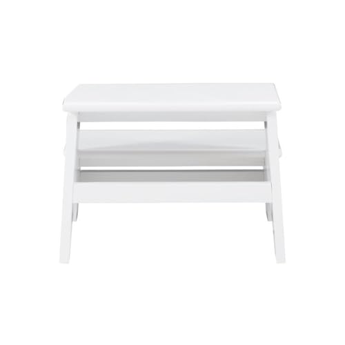 Powell Linon Tyler Wood Bed Step Stool in White