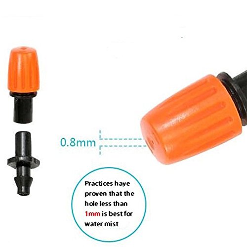 MOIAK 50 Pcs Garden Irrigation Micro Flow Dripper,Sprinklers Emitter System Adjustable Micro Drip Head for Watering System(50Pcs) (15554869582755)