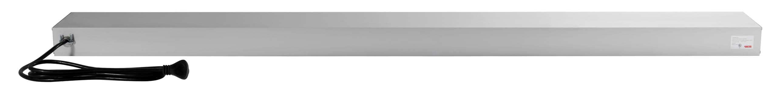 Kratos 28W-209 Commercial Electric Strip Warmer, 60" Long, Hardwired, 120V, 1400 Watts. Overhead Food Strip Heater