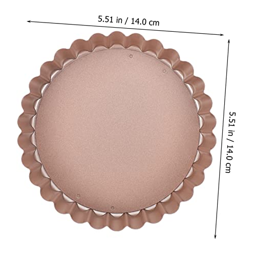Operitacx Live Bottom Baking Tray Stainless Steel Bakeware Pizza Oven Accessories Round Cake Pan Mini Tart Shells Flat Bread Oven Tray Mini Pie Tins Baking Pizza Pan Reusable Pizza Pan Alloy