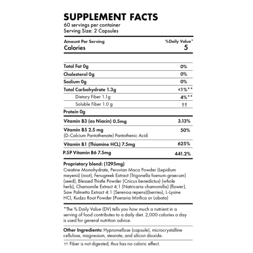 NUTRITHICK Weight Gainer Capsules - with Maca Root, Fenugreek and Creatine for Women - Vegan Appetite Stimulant + Muscle Mass + Hormonal Balance, Vitamin B1, B5, B6 (120 Capsules)