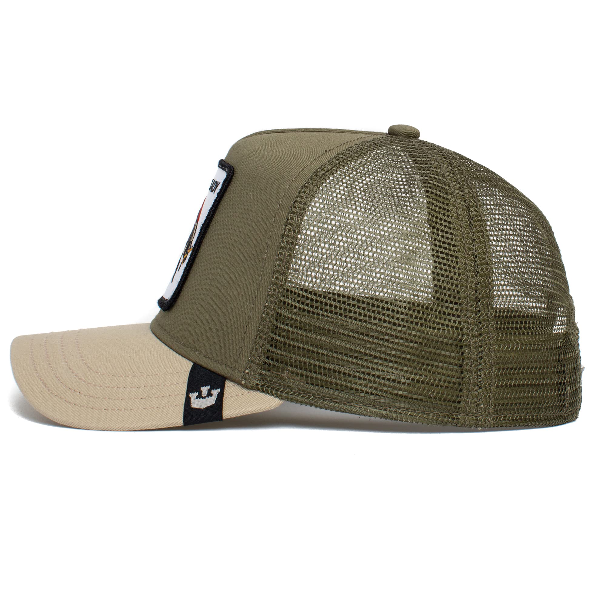 Goorin Bros. The Farm Unisex Baseball Trucker Hat, Olive (Spot), One Size