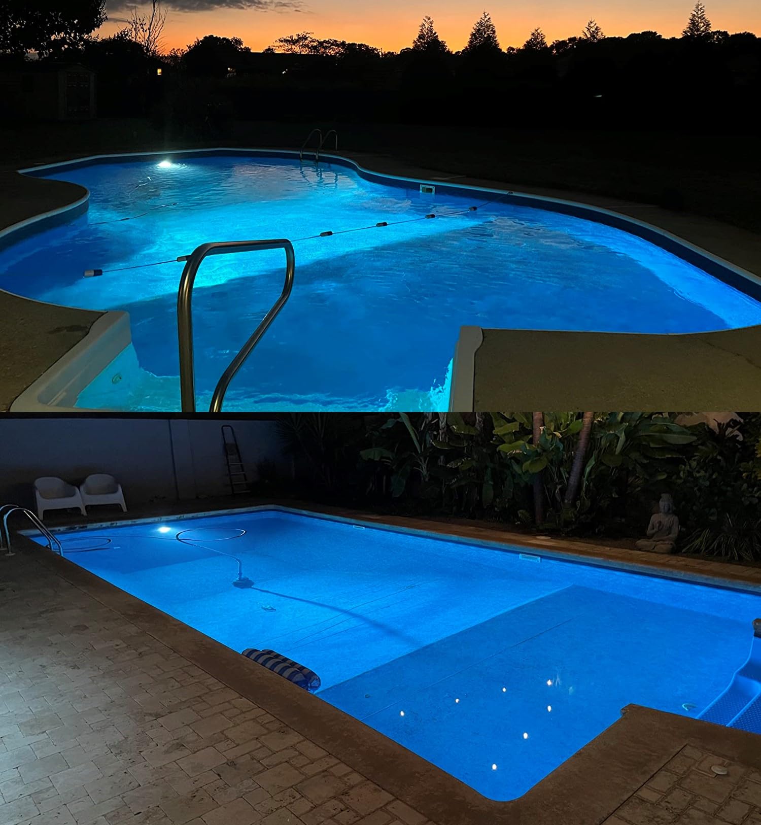 TOVEENEN LED Pool Light Bulb 120V 60W 6000lm High Bright White 6500K Pool Bulb Replacement for Pentair Hayward Inground Pool