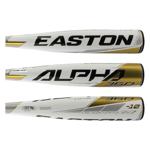 EASTON ALPHA 360 -10, USSSA Baseball Bat, 2 5/8 Barrel, 30/20, SL20AL108