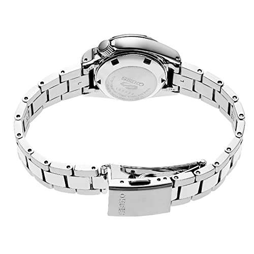 SEIKO Men's Blue Dial Silver Stainless Steel Band Automatic Watch